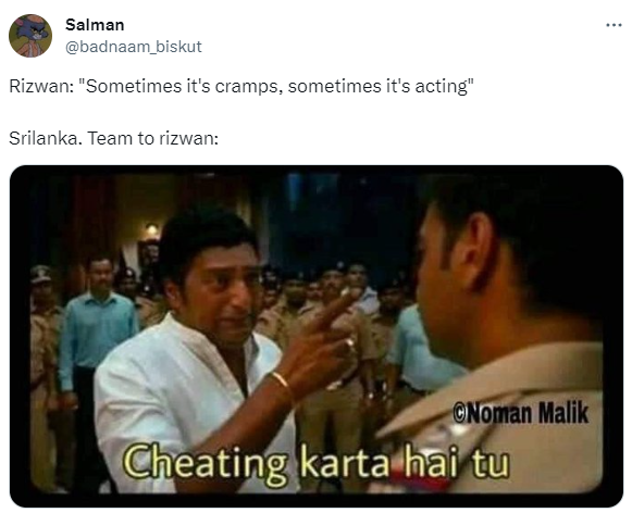 Mohammad Rizwan's 'Sometimes Cramps, Sometimes Acting' Receives Meme ...