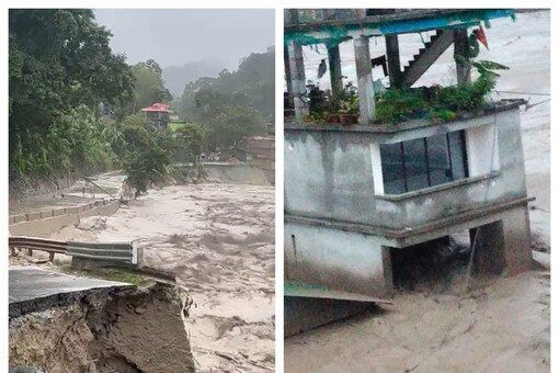 Sikkim Flash Floods: 23 Army Jawans Missing, Several Vehicles & Roads Damaged | Scary Visuals ...