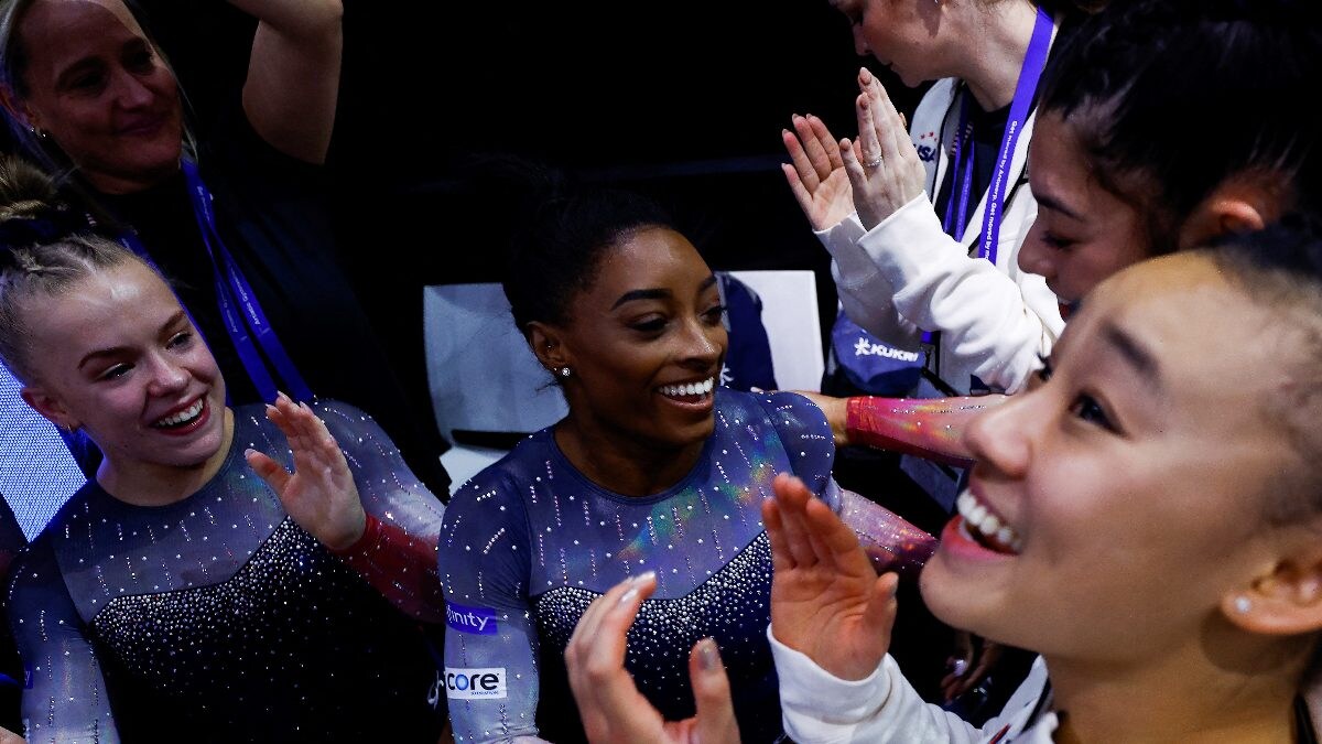 Simone Biles Wins 20th World Title As Us Women Seal Team Gold In World