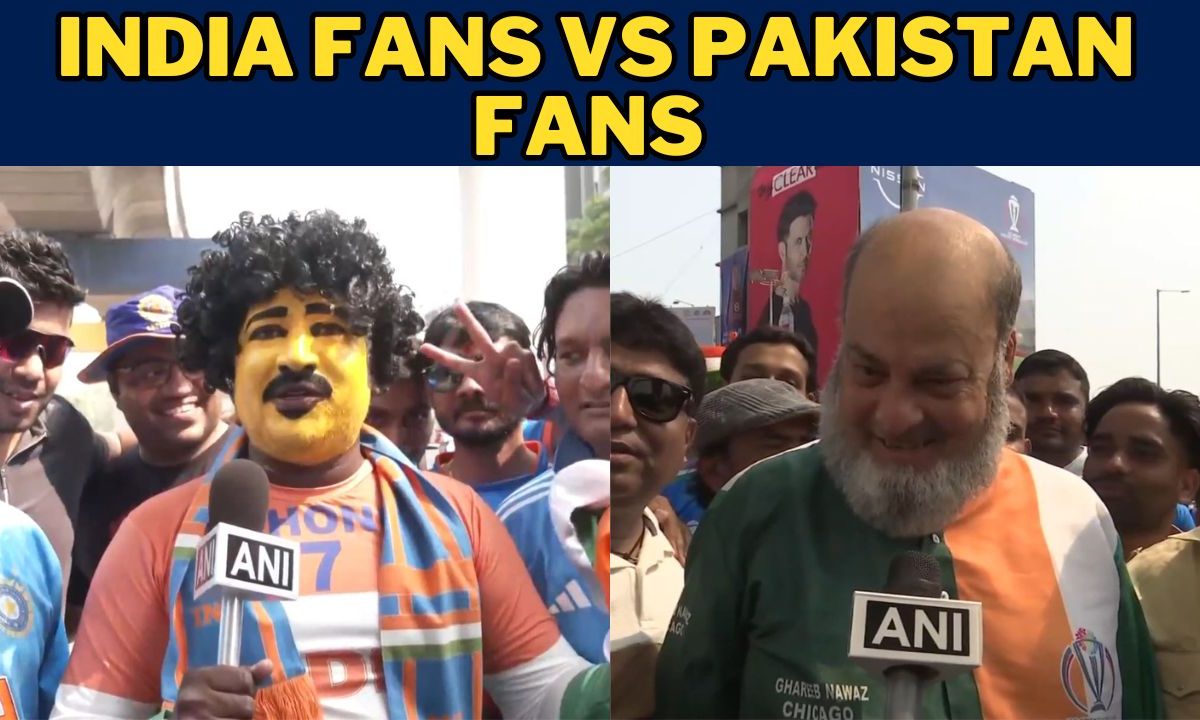 Indian Fans vs Pakistan fans | India vs Pakistan | ODI World Cup 2023 ...