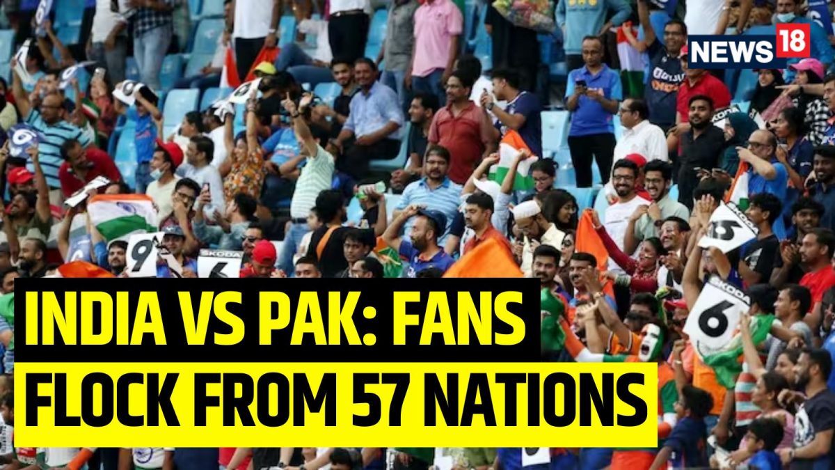 Fans from around the world arrive at the Narendra Modi Stadium ahead ...