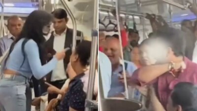 Delhi Metro Witnesses Another 'Kalesh' Between Man and Woman in Viral ...