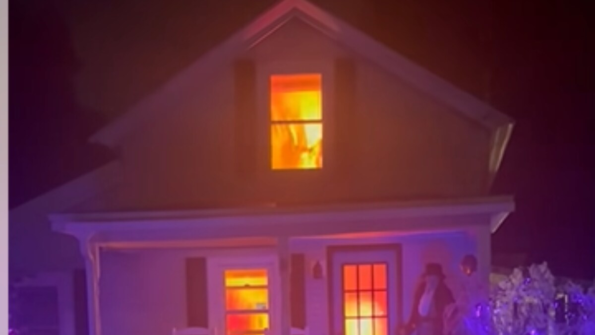 How Firefighters Were 'Fooled' By Realistic Decoration At This House On ...