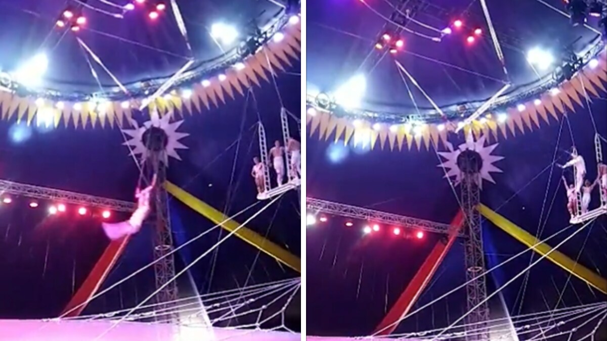 Caught On Cam: Trapeze Artist Falls 29 Feet After Stunt Goes Horribly ...