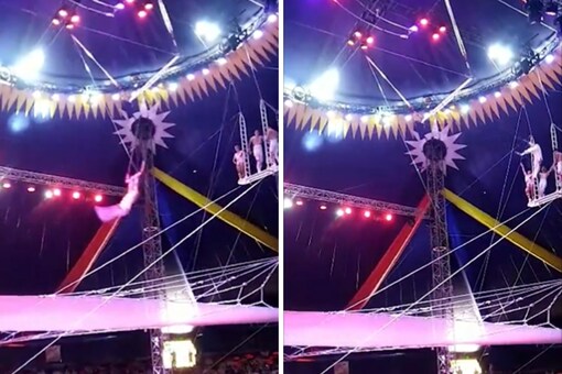 Caught On Cam: Trapeze Artist Falls 29 Feet After Stunt Goes Horribly ...