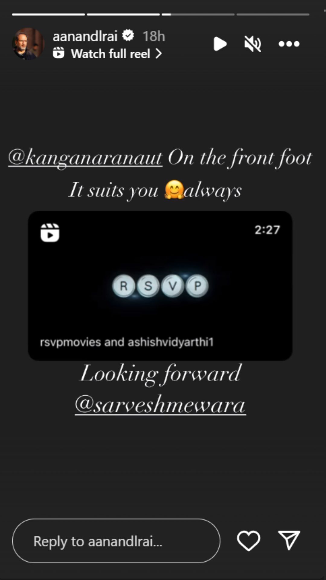 Tejas Trailer: Kangana Ranaut Gets A Thumbs Up from Aanand L Rai ...