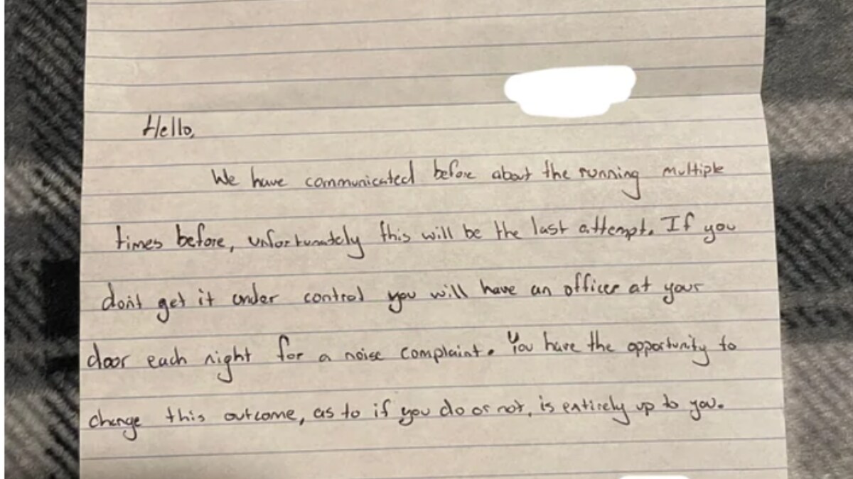 US Woman Receives Threat Note From Neighbours Over ‘Noisy Kid', Here's ...