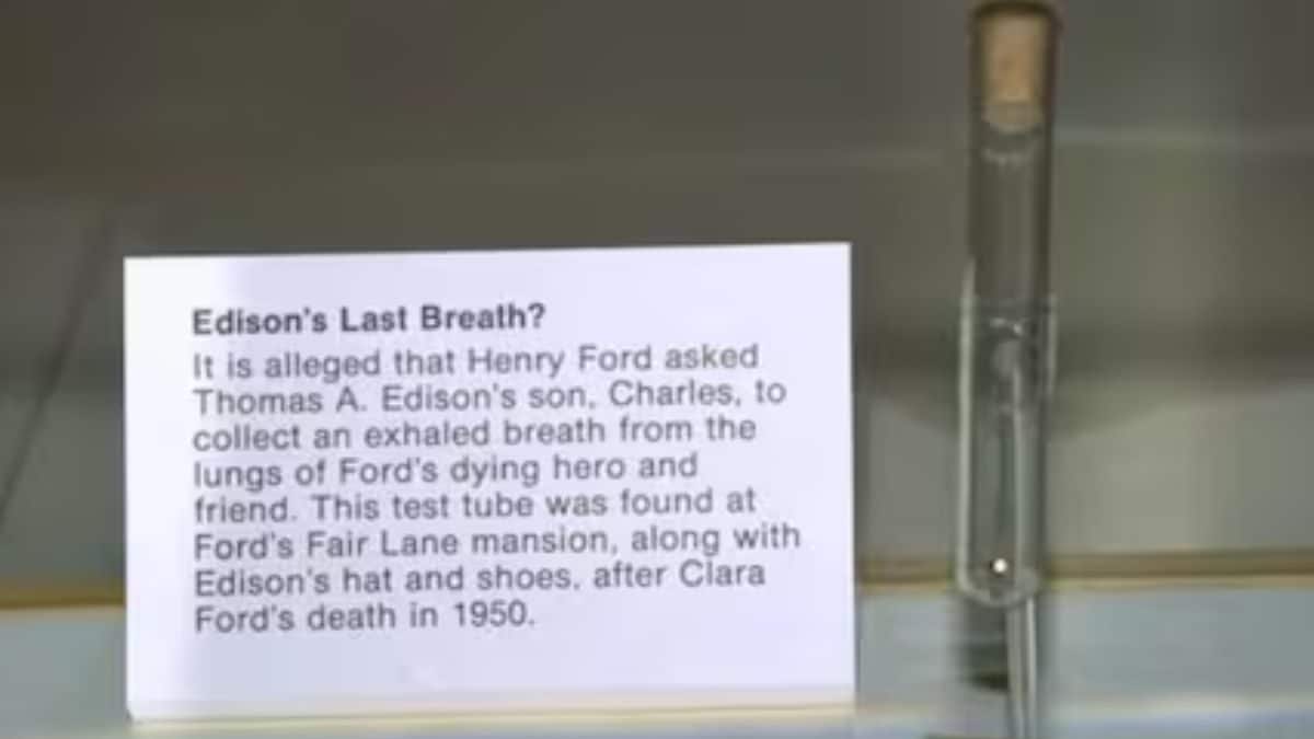 Thomas Edison’s Dying Breath, Held In Test Tube, Displayed At This ...