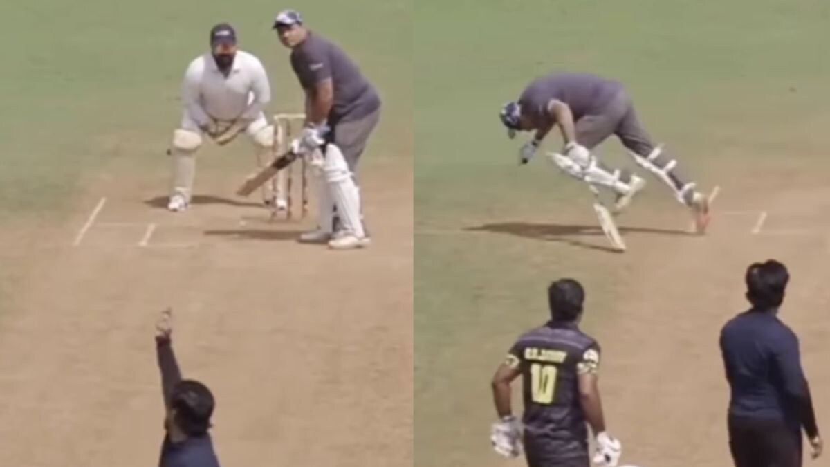 Man's Hilarious Fall While Batting Goes Viral - News18