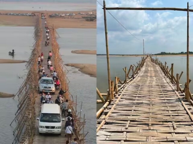World's Longest Bamboo Bridge In Cambodia Is Dismantled And ...