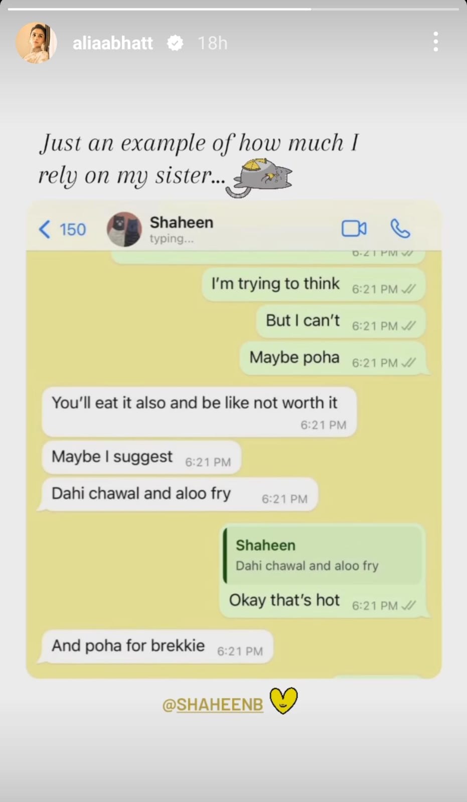 Alia Bhatt Finds Sister Shaheen Bhatt's Dinner Suggestion 'Hot', Their Chat Will Leave You in ...