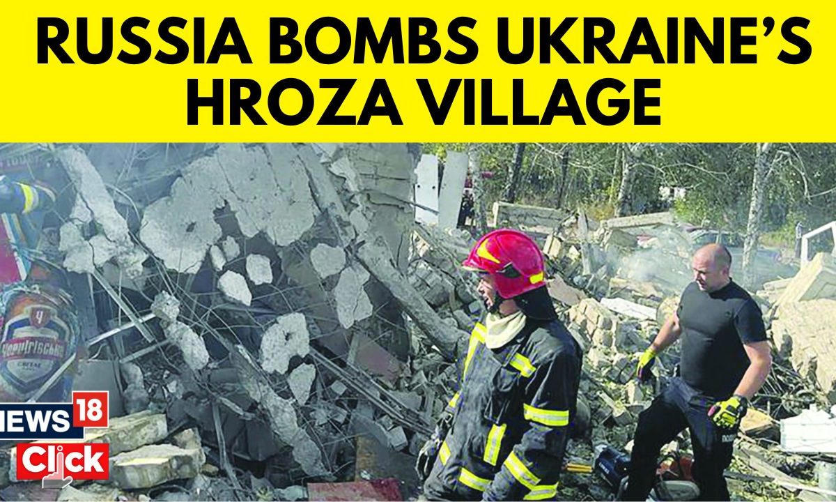 Russia bombs Ukraines Hroza village - News18
