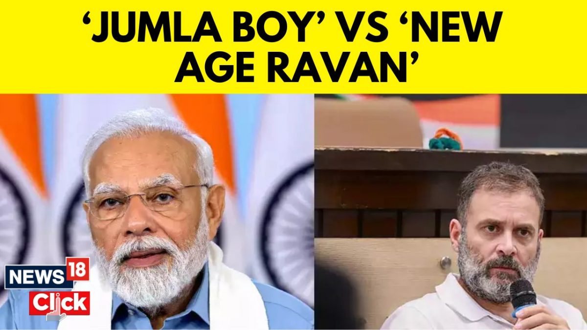 Poster war- PM Modi as ‘Jumla boy and Rahul Gandhi as ‘Ravan’ - News18