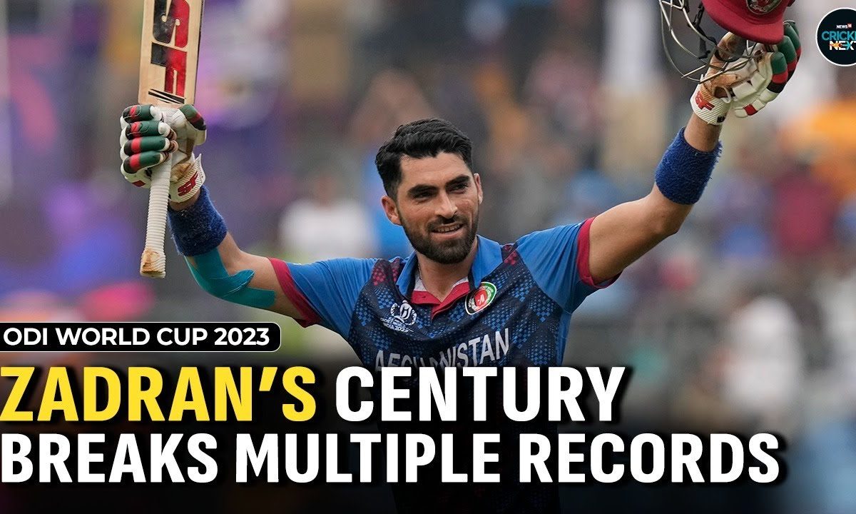 Ibrahim Zadran Scores Century Against Australia, Breaks Multiple ...