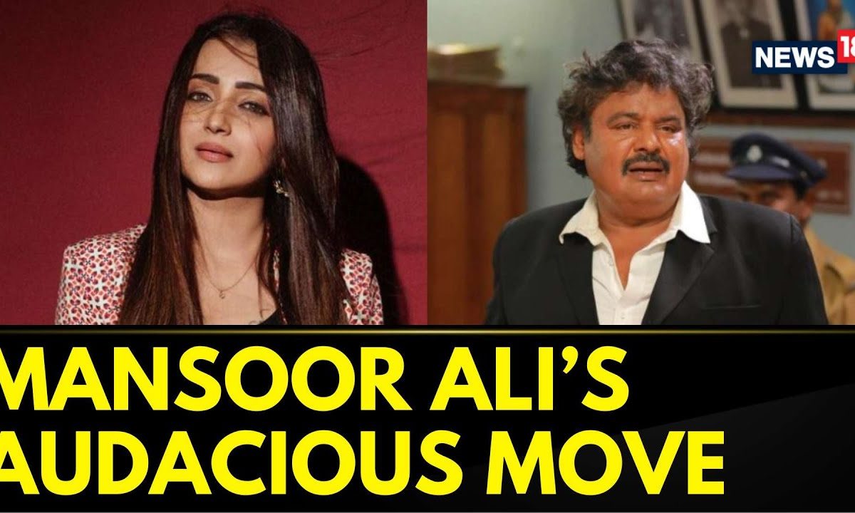 Mansoor Ali Khan Vs Actor Trisha | Mansoor Ali Khan Makes Shocking Allegations | English News ...