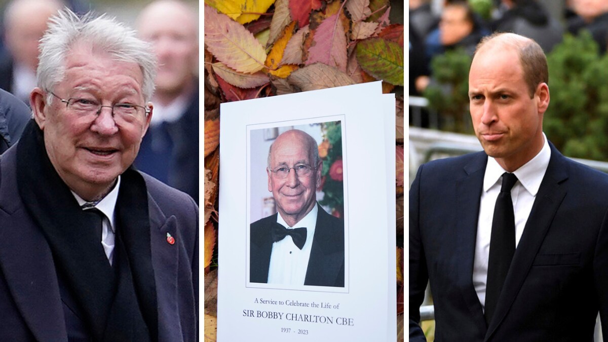 Alex Ferguson and Prince William With Manchester United Legends Pay ...