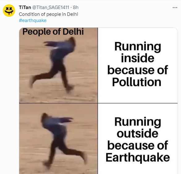 Delhi Earthquake, Pollution 'Shake' Internet With Memes As Residents Juggle Nature's Double ...
