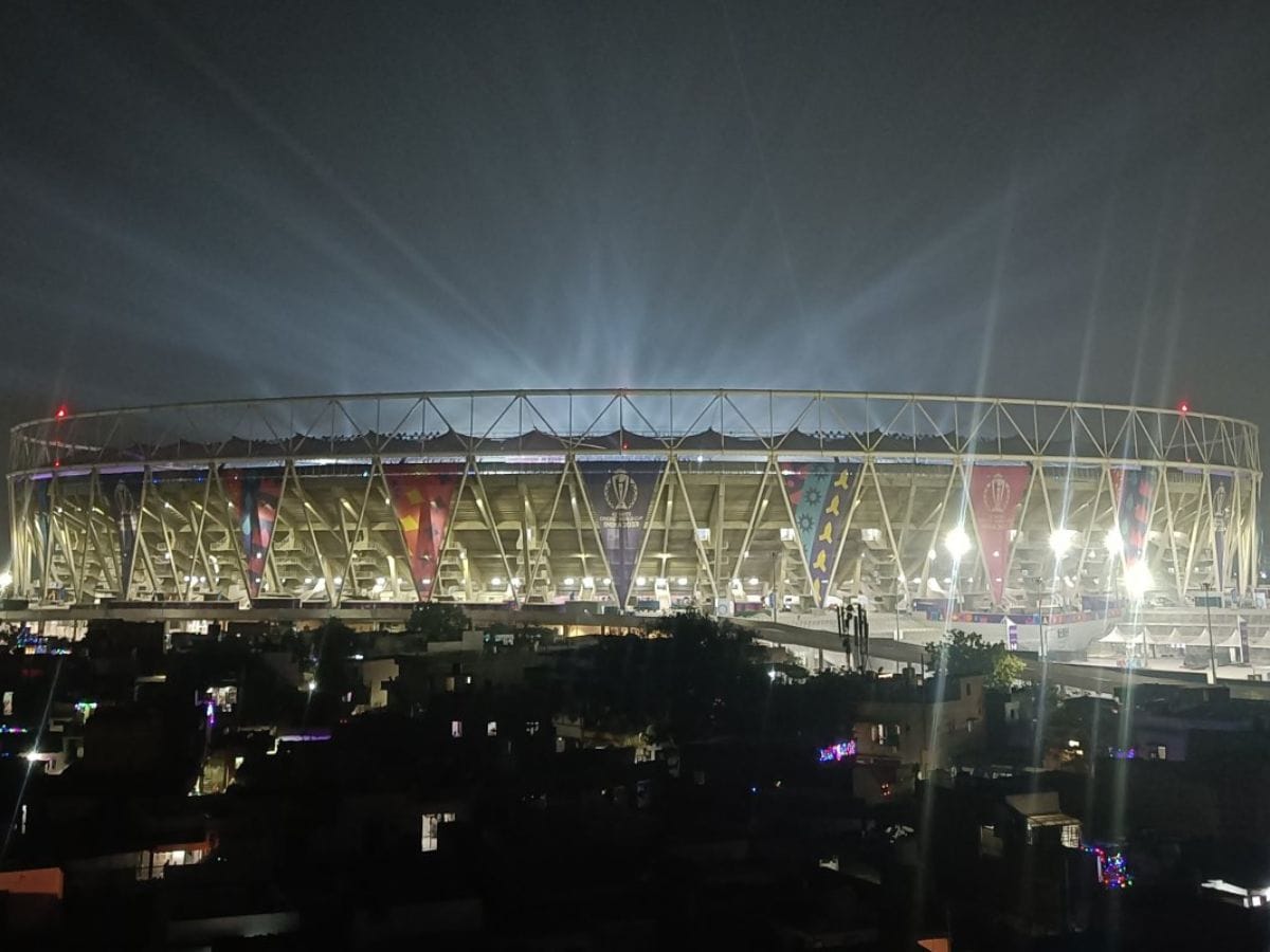 ICC ODI World Cup 2023: Laser Show Thrills Fans During India vs ...