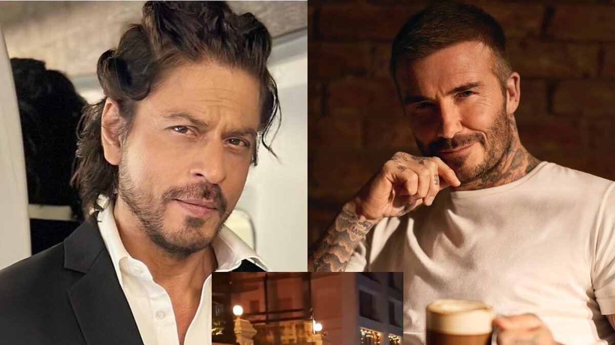 Shah Rukh Khan Hosts David Beckham, Video of Iconic Footballer Arriving ...