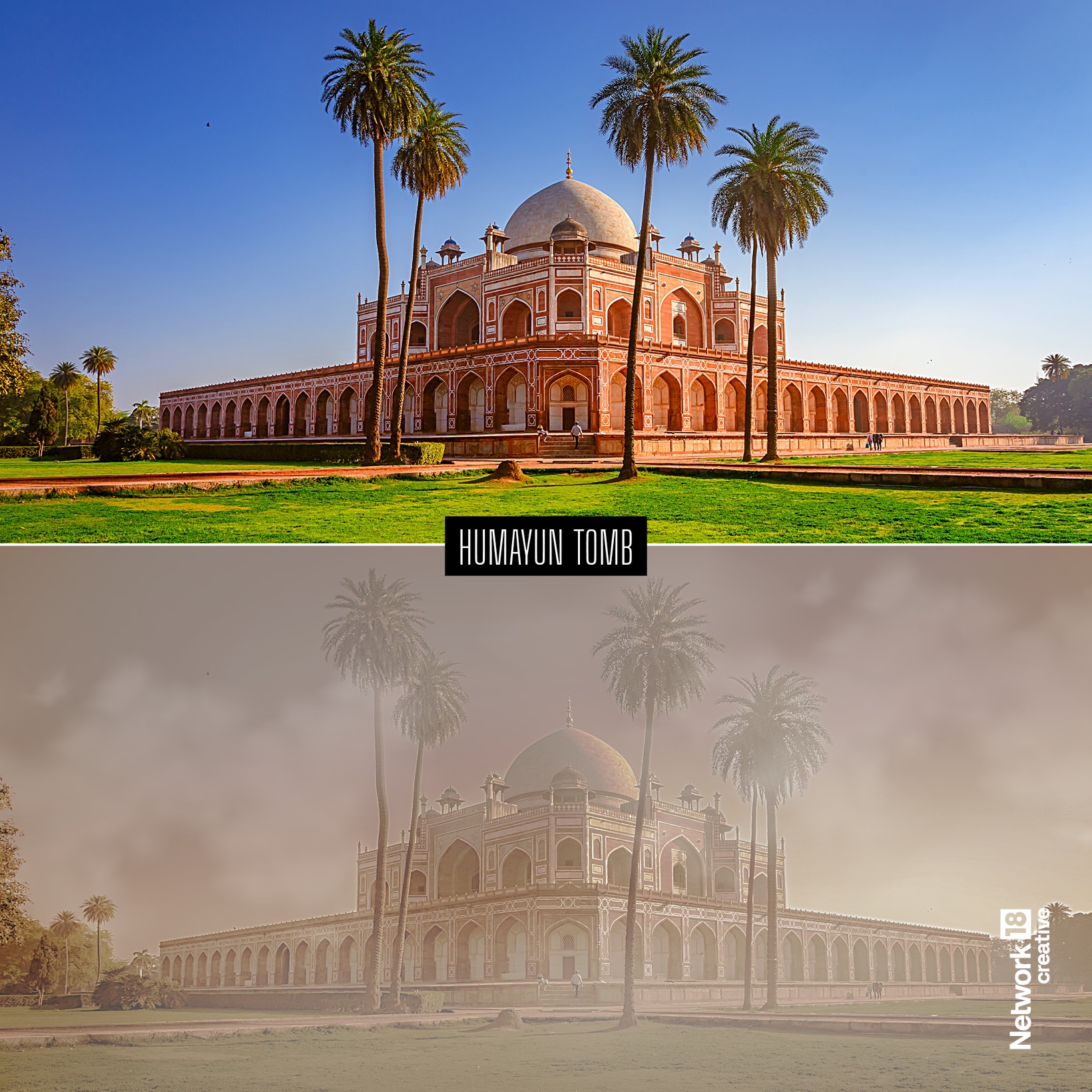 Delhi Pollution: Before-and-After Photos of Iconic Monuments As Air ...