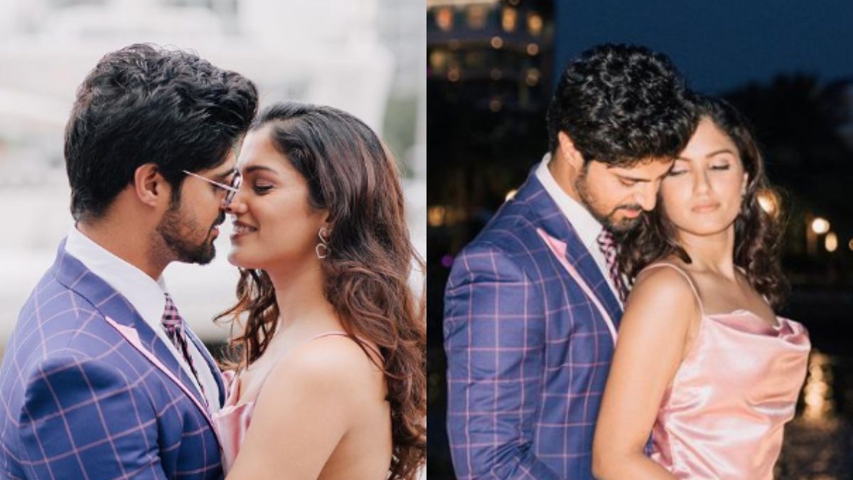 Tanuj Virwani Kisses His Fiance Tanya Jacob As They Announce Their ...