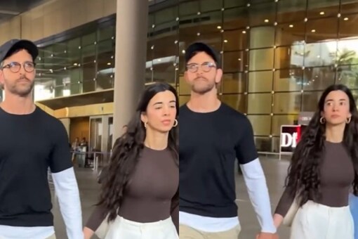Hrithik Roshan and Saba Azad Walk Hand-In-Hand, Look Dapper In Casual ...