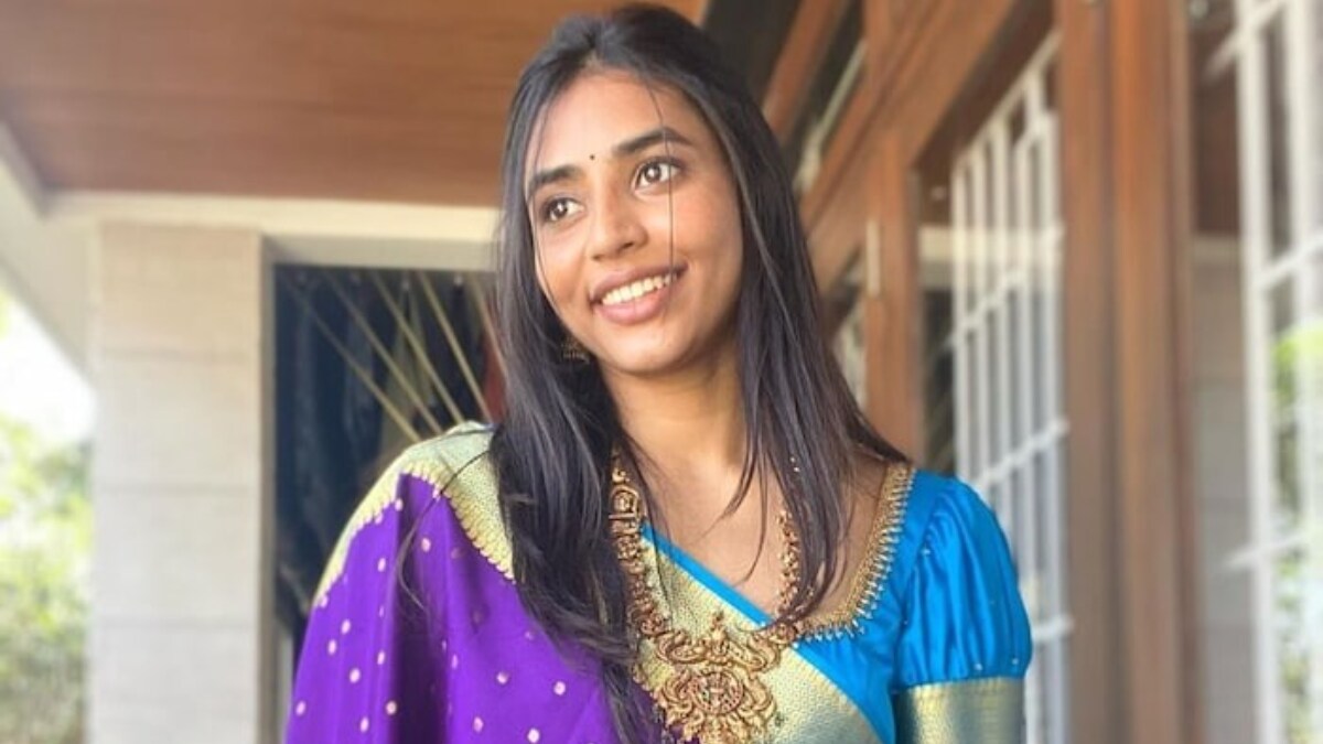 Actress Sapthami Gowda Is Elegance Personified In Purple Polka Dot ...