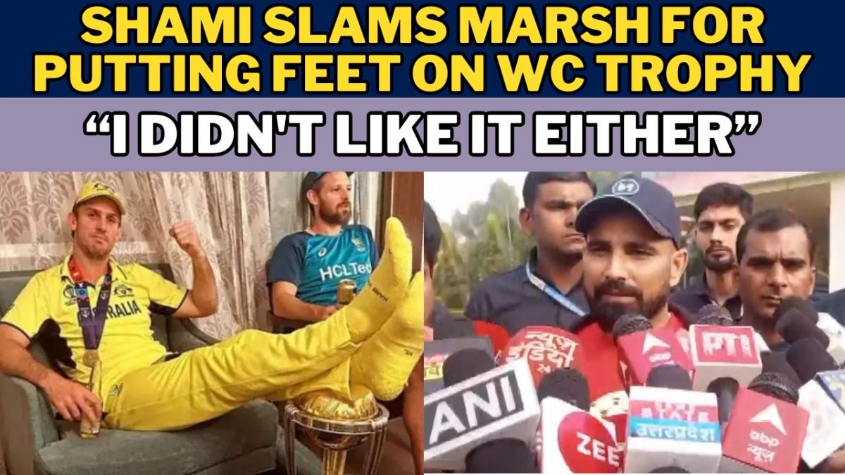 Mohammed Shami Slams Mitchell Marsh for Putting Feet on World Cup ...