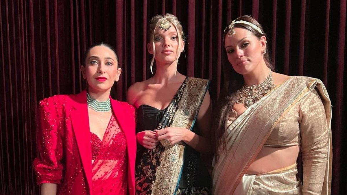 Karisma Kapoor Poses With Ashley Graham and Elsa Hosk at Jio World ...