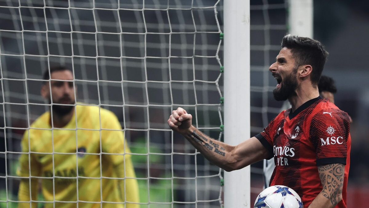 UEFA Champions League: AC Milan's Olivier Giroud Sinks PSG 2-1 To Keep ...