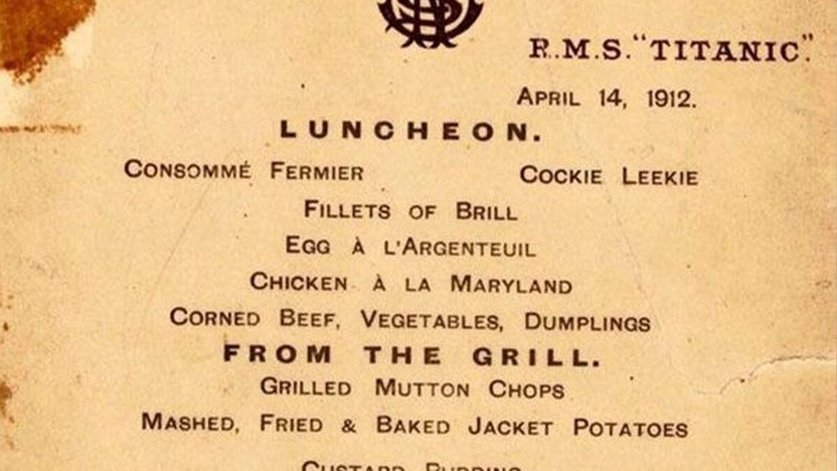 Titanic's First-Class Dinner Menu Up For Auction, Details Inside - News18