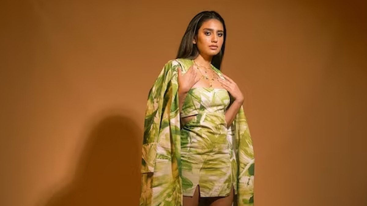 Priya Prakash Varrier’s Green Tropical Print Dress Will Take You Back ...