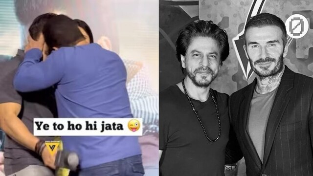 Salman Khan Kisses Emraan Hashmi At Tiger 3 Event; David Beckham Poses With SRK, Calls Him ...