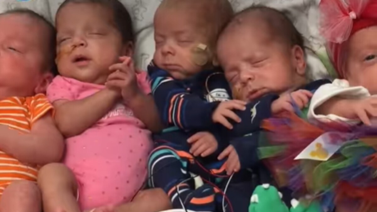 Watch: 'Super Dad' Pushes Five Kids In A Stroller To Earn A World ...