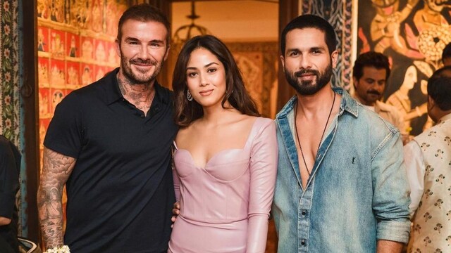 Shahid Kapoor, Mira Rajput Pose With 'Teenage Crush' David Beckham ...
