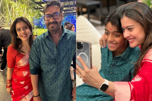 Inside Kajols Diwali Celebrations With Ajay Devgn Tanuja Yug And