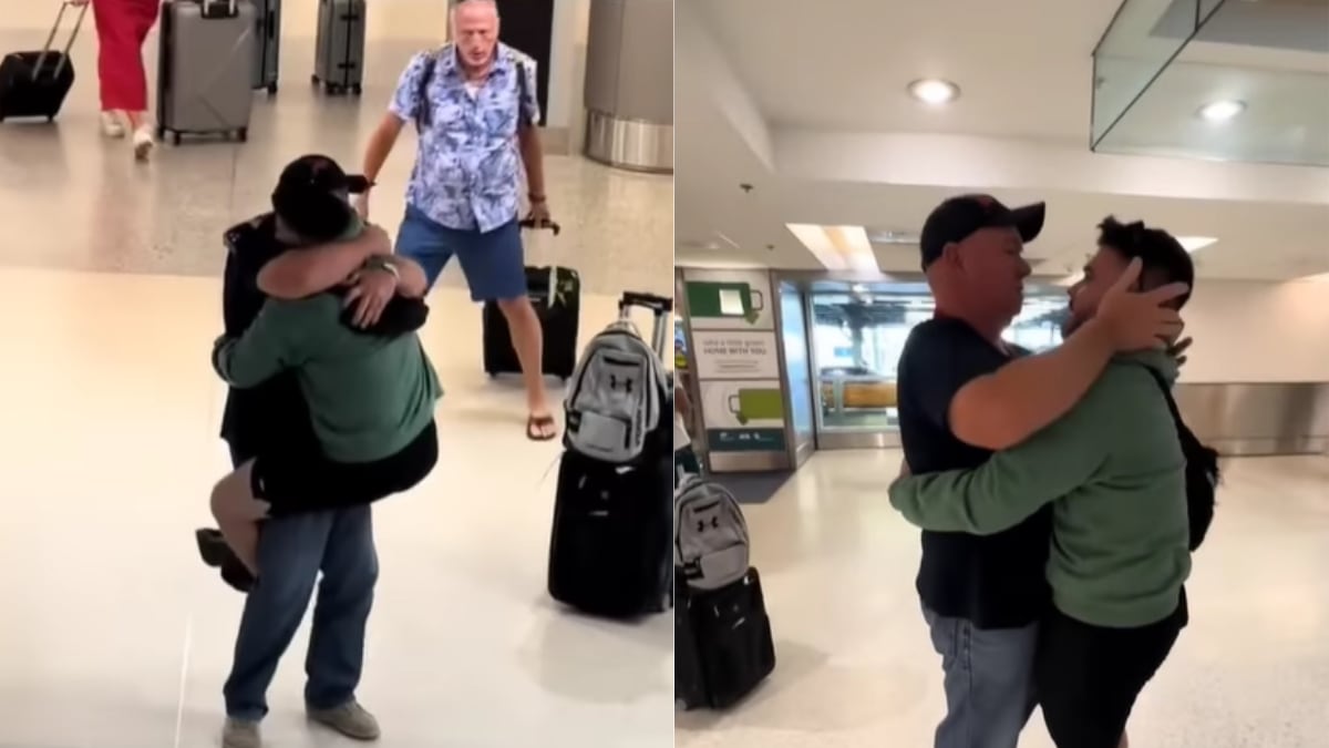 ‘He’s A Little Kid Again’: This Father-Son's Reunion Video Will Move ...