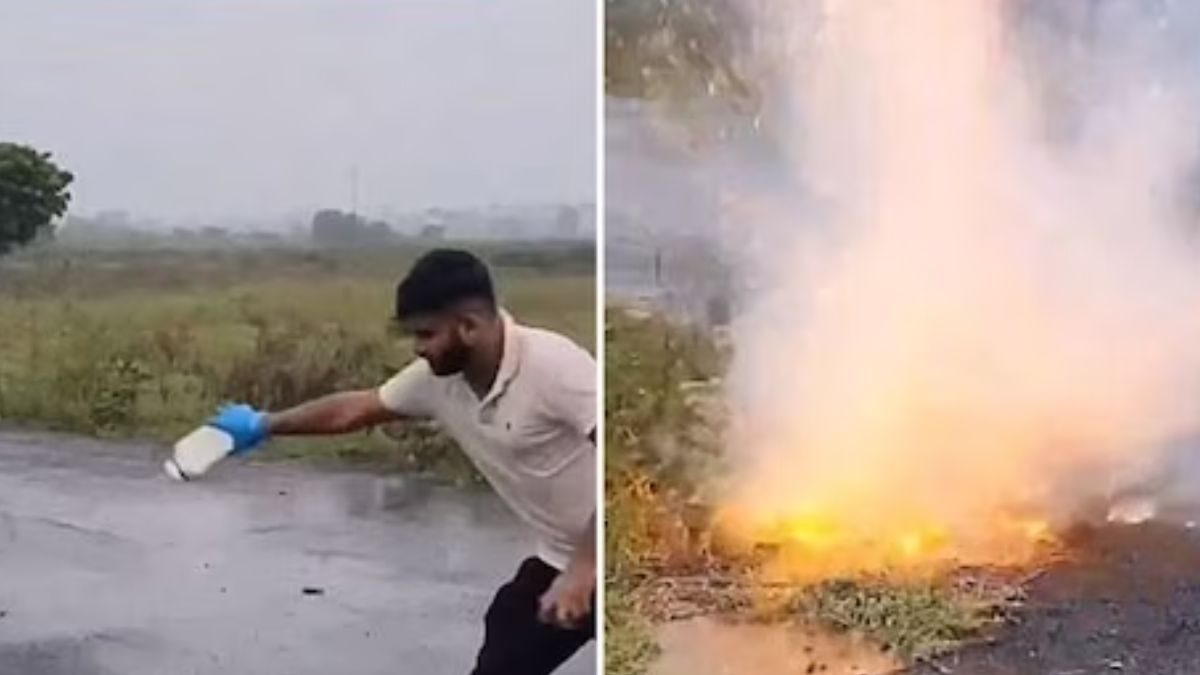 Man Sets Water On Fire? Viral Video Leaves Internet Puzzled | Viral ...