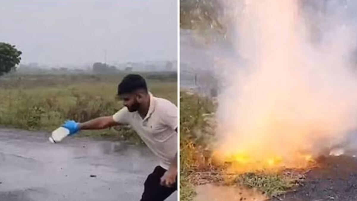 Man Sets Water On Fire? Viral Video Leaves Internet Puzzled - News18