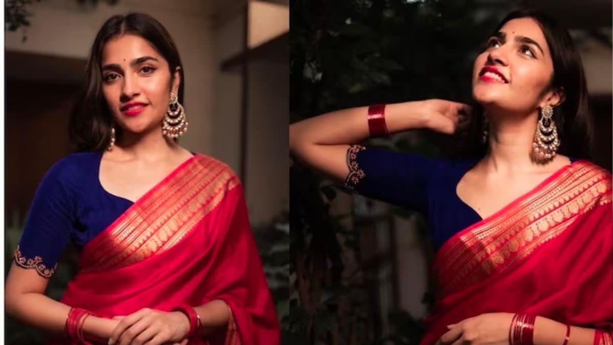 Actress Rukmini Vasanth Is Elegance Personified In Pink Silk Saree | Movies News - News18