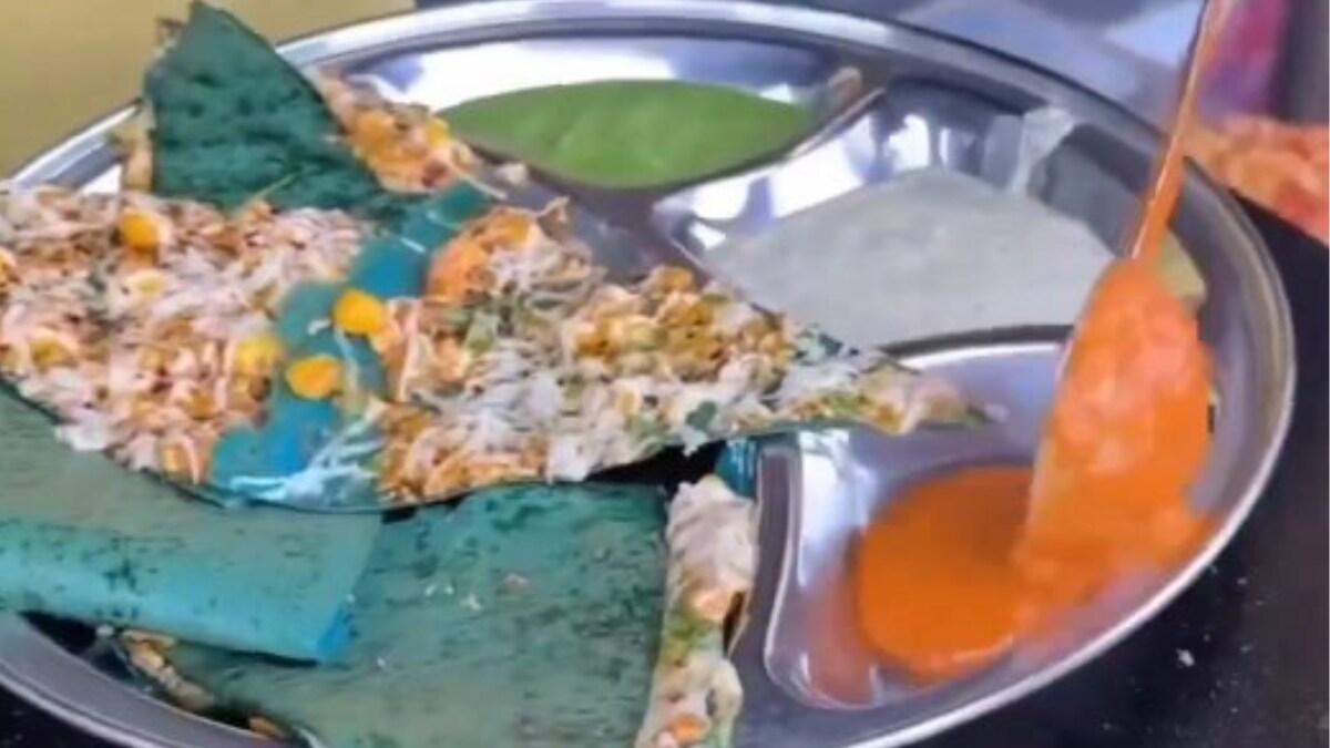 This Weird Blue-coloured Dosa Is Going Viral, Watch Video | Viral News ...