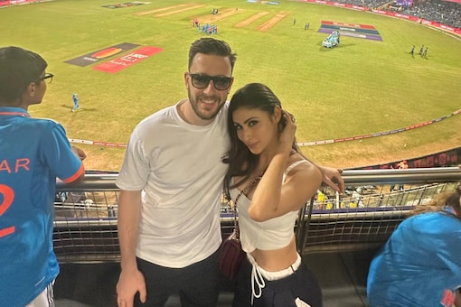 Mouni Roy, Suraj Nambiar Celebrate India's Blockbuster Entry Into World ...