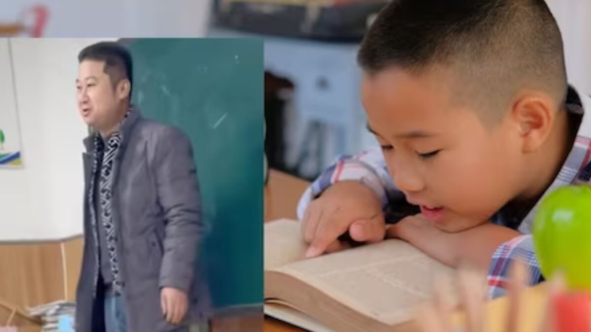 Chinese Father Praising Emotional Strength Of Academically Poor Son ...