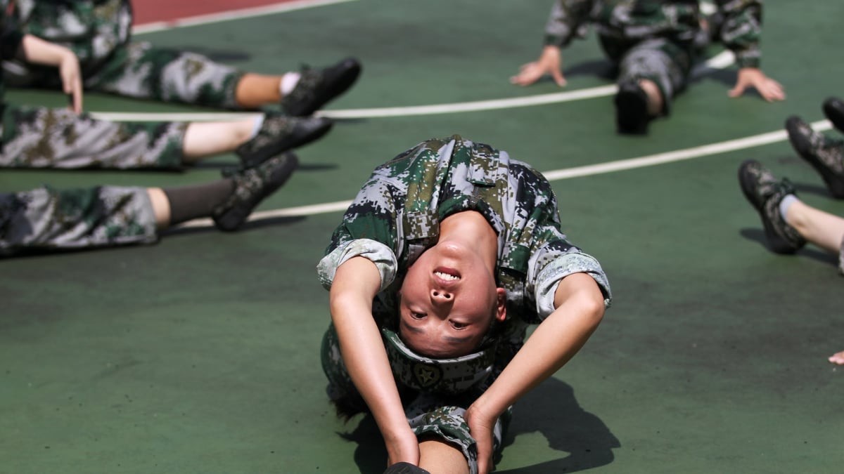 China: Hundreds of Young Athletes in Military Training to 'Create Iron ...