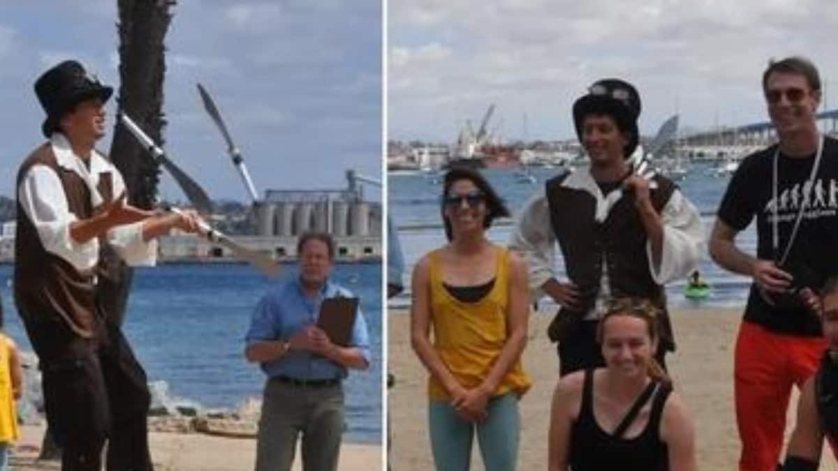 US Man Sets World Record By Juggling Three Knives On World Circus Day ...