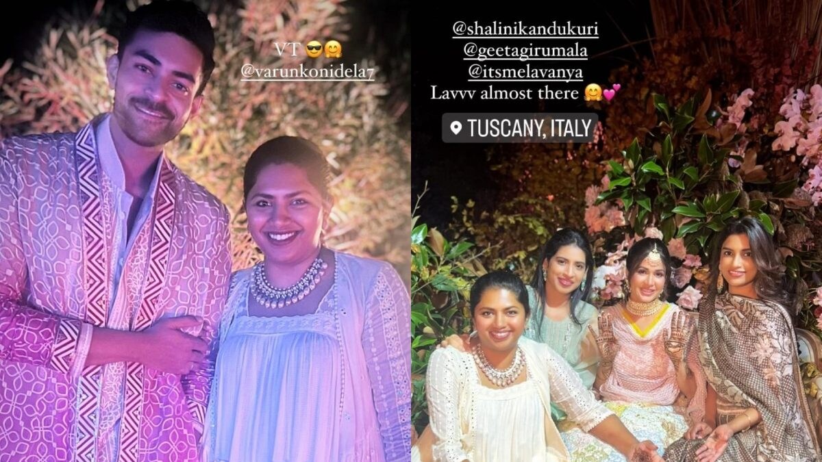 Varun Tej Looks Charming In Sherwani, Lavanya Tripathi Flaunts Her ...