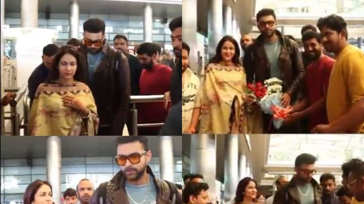Varun Tej, Lavanya Tripathi Greeted With Flowers As They Make 1st ...