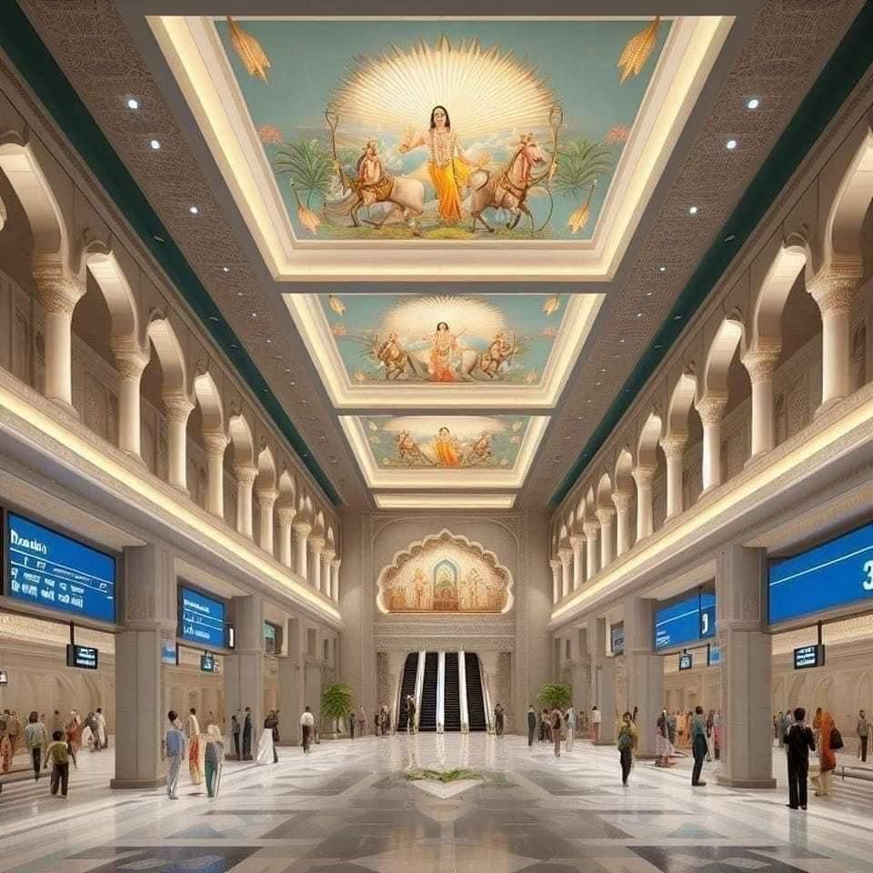 How Will Ram-Temple Themed Ayodhya Railway Junction Look Like? | In Pics