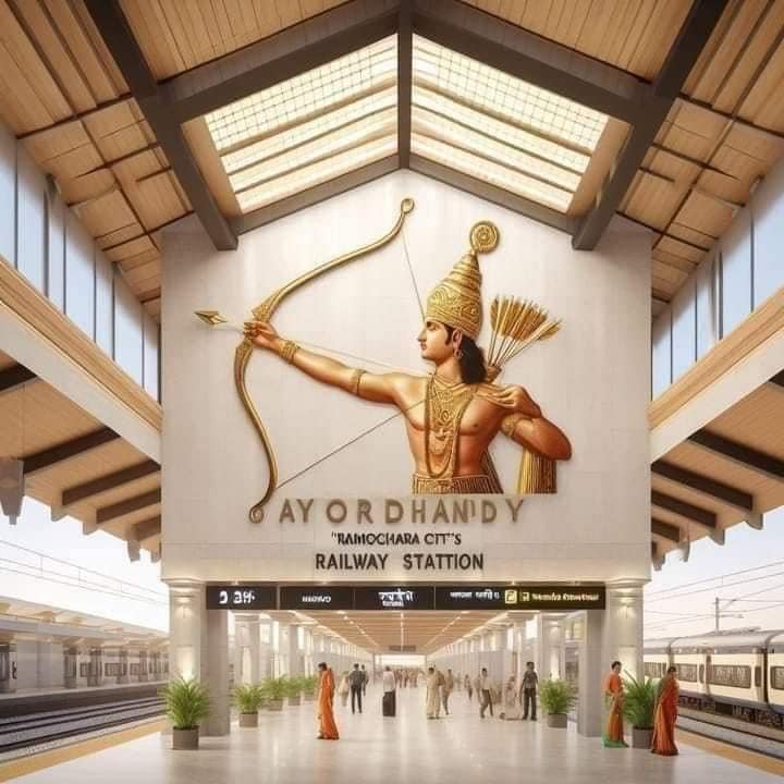 How Will Ram-Temple Themed Ayodhya Railway Junction Look Like? | In Pics