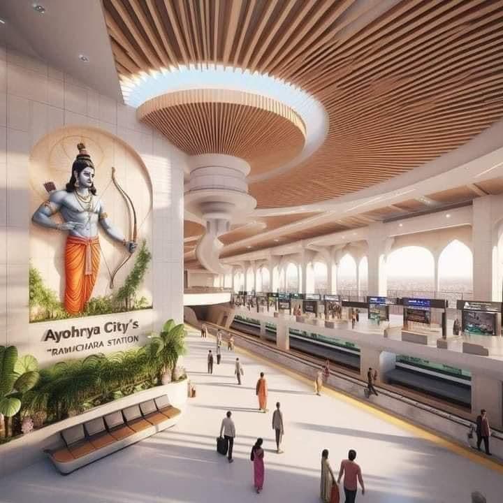 How Will Ram-Temple Themed Ayodhya Railway Junction Look Like? | In Pics